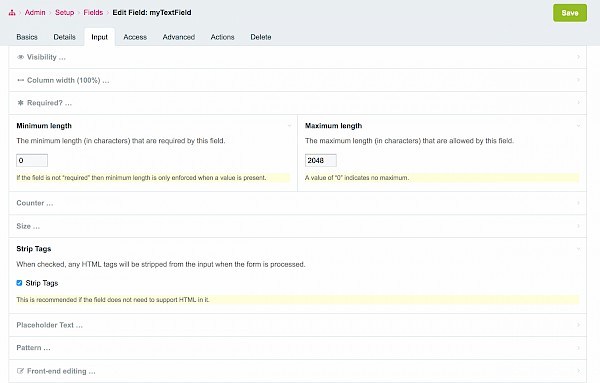 Processwire fields and how to create them